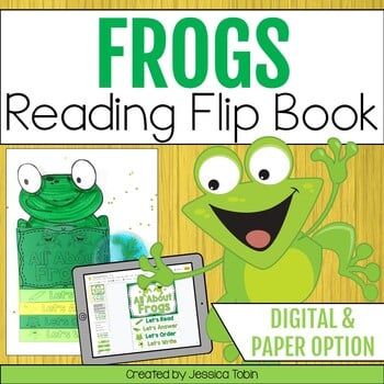 Frogs Reading Flip Book