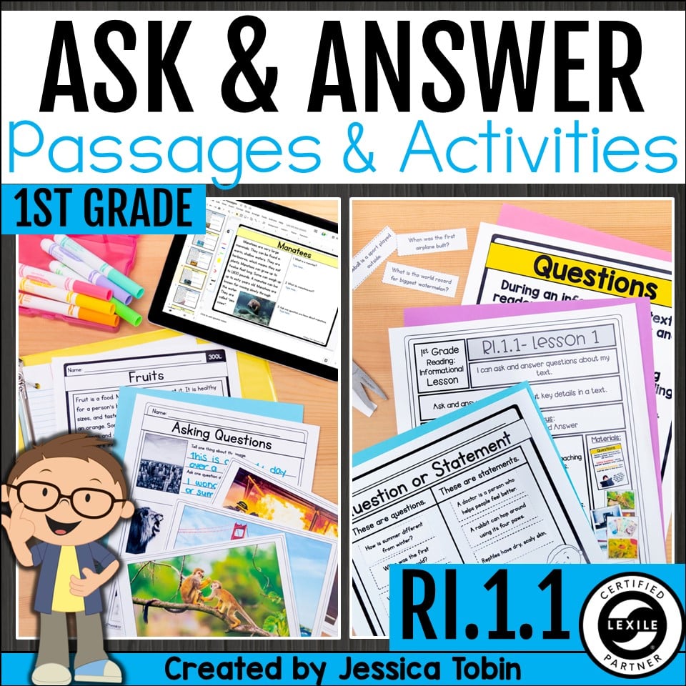 1st Grade Ask And Answer Questions RI.1.1
