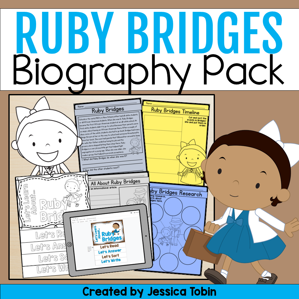 Ruby Bridges Biography Pack