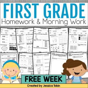Second Grade Morning Work 1st Quarter