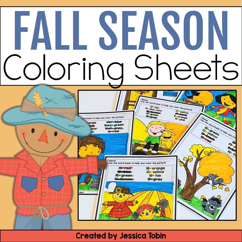 Fall Coloring Sheets