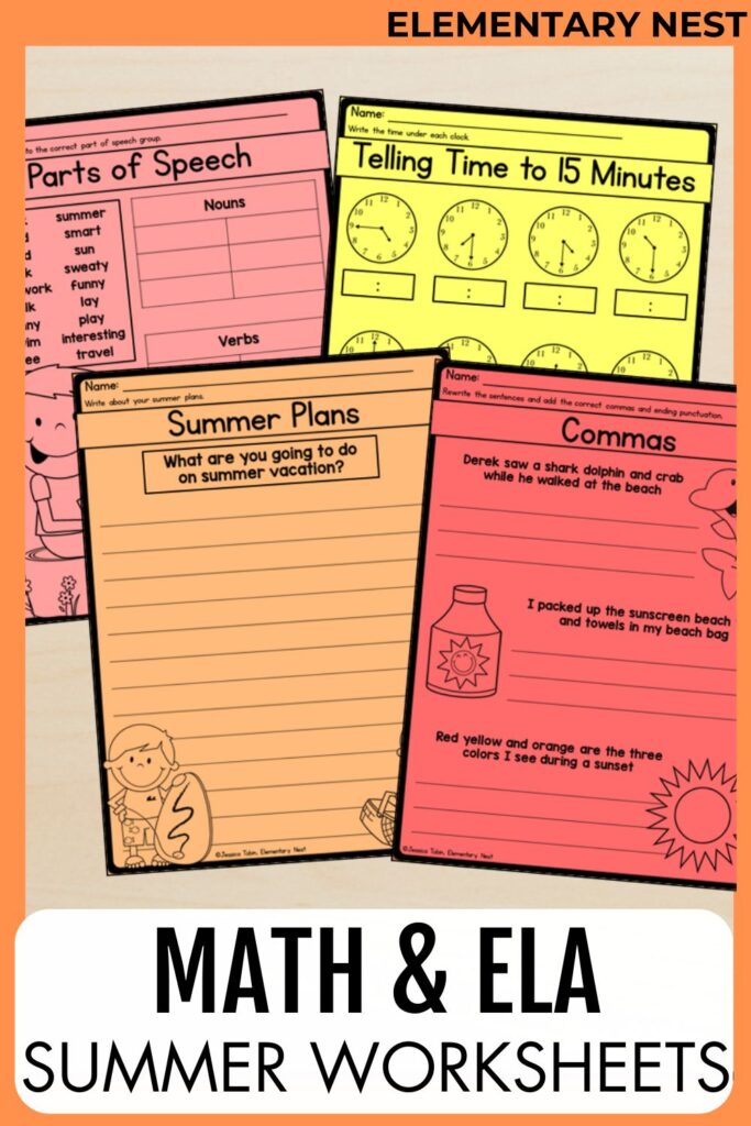 8 Fun Summer Learning And Summer Worksheets Your Kids Will Love