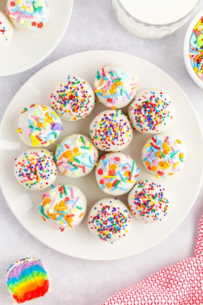 Rainbow Cake Balls • FoodnService