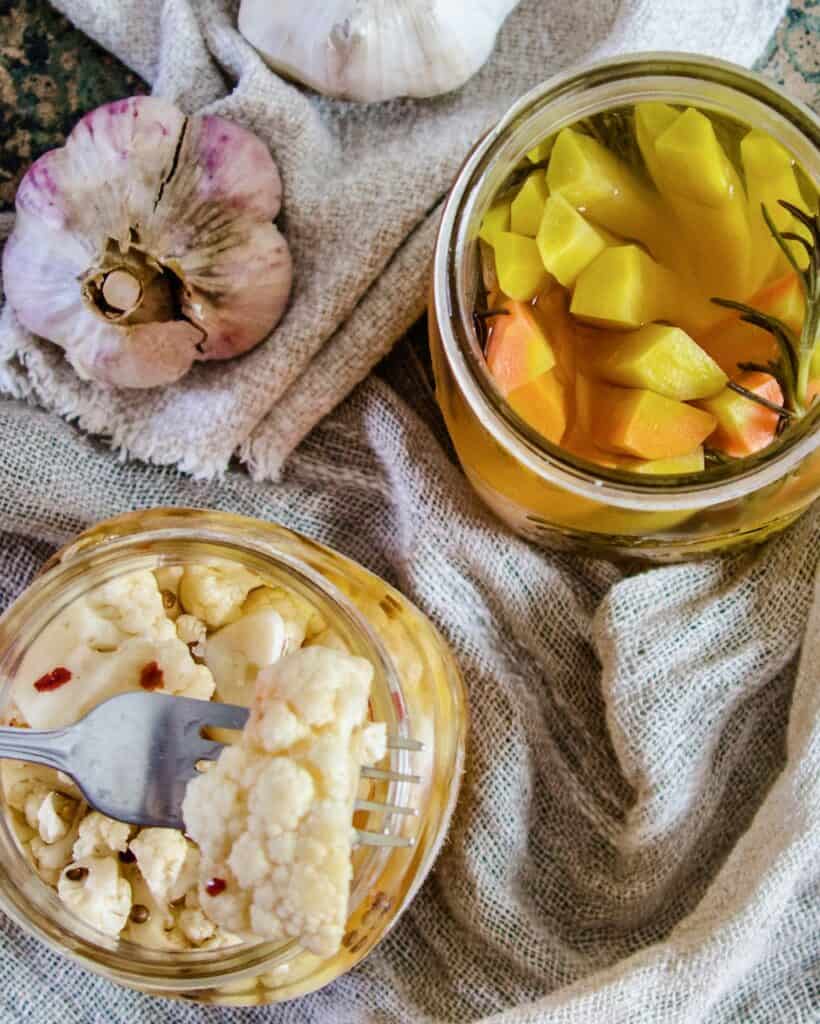 quick pickled mixed vegetables