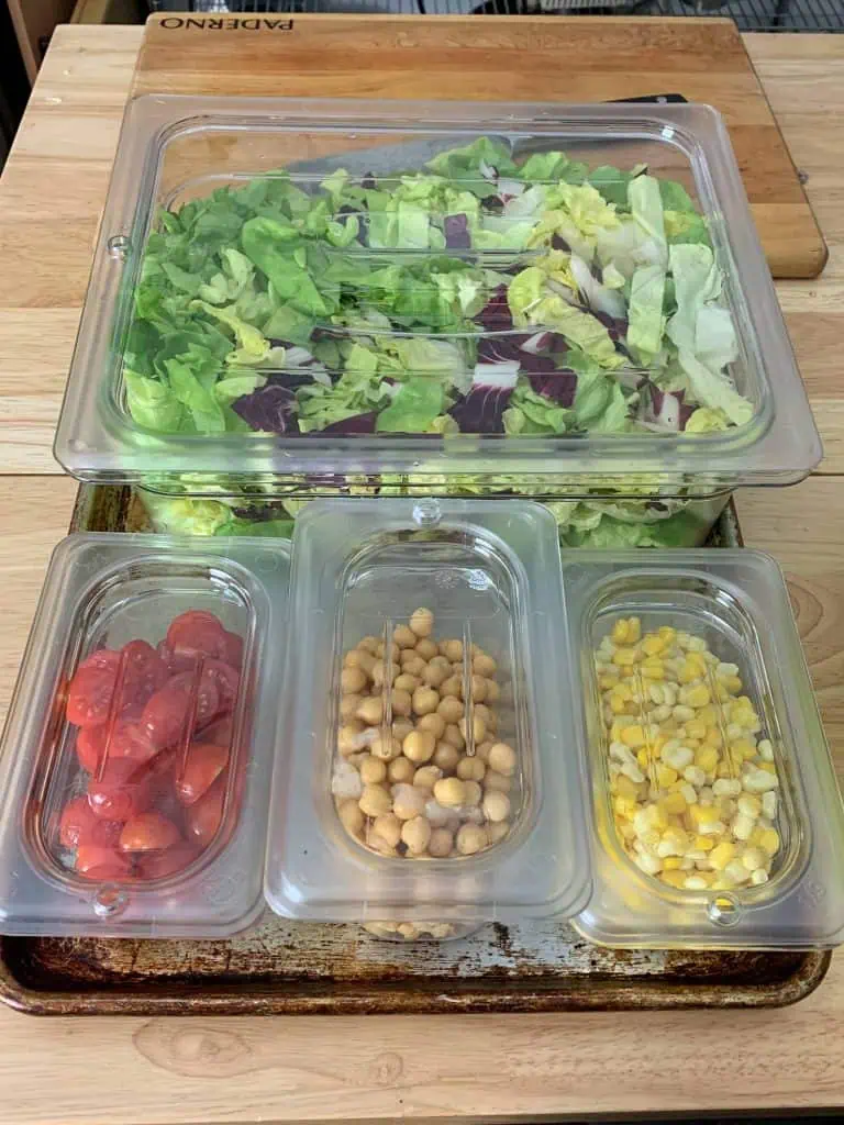 salad bar setup ideas