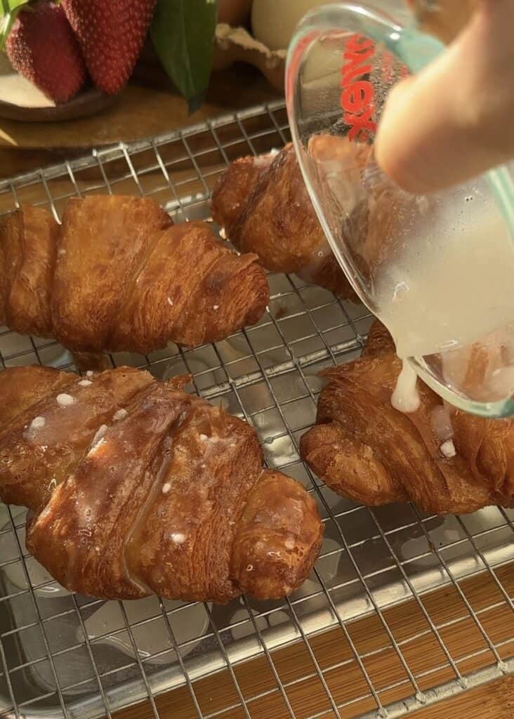 We made the viral Fried and glazed croissants — ARCHER'S FOOD