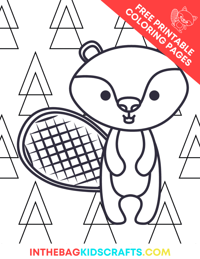 Free Printable Woodland Animal Coloring Pages for Kids • In the Bag ...