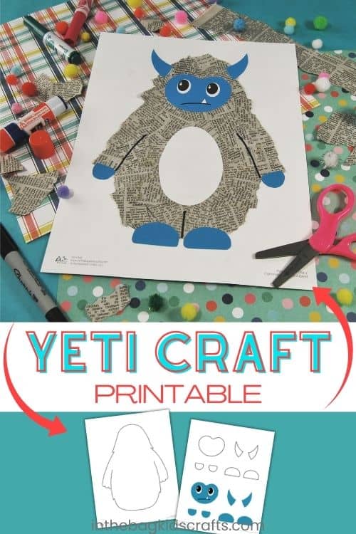 Adorable Yeti Craft for Kids (Fun Fine Motor Activity) • In the Bag ...