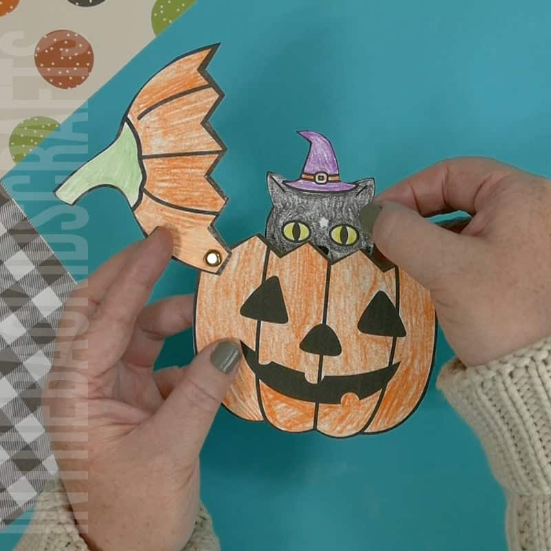 Pumpkin and Black Cat Halloween Craft Printable • In the Bag Kids' Crafts