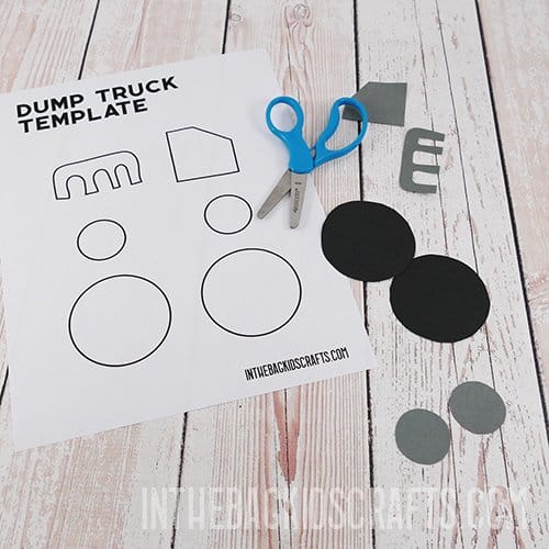 Dump Truck Craft {with FREE Craft Template} • In the Bag Kids' Crafts