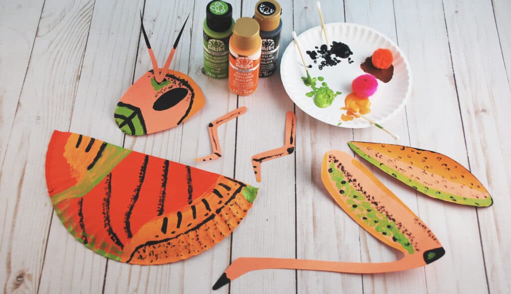 Grasshopper Craft (get the Template) • In the Bag Kids' Crafts