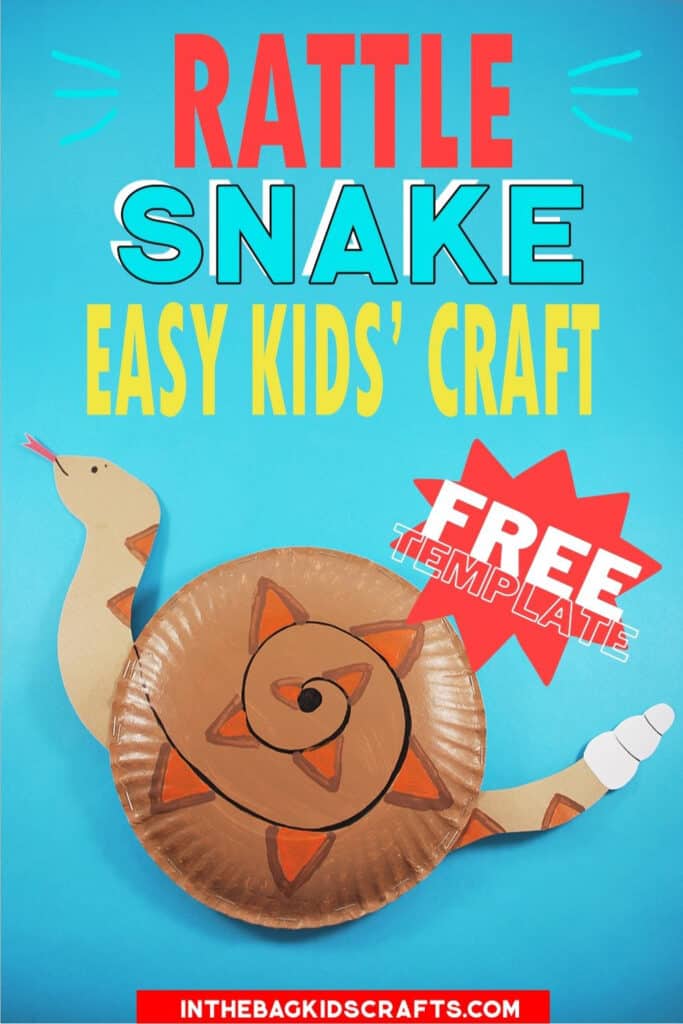 Paper Plate Snake Craft {that RATTLES!} • In the Bag Kids' Crafts