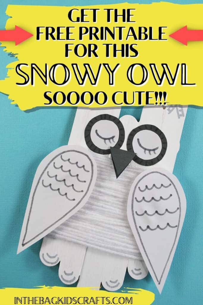 Easy Snowy Owl Craft for Kids (with Free Template) • In the Bag Kids ...