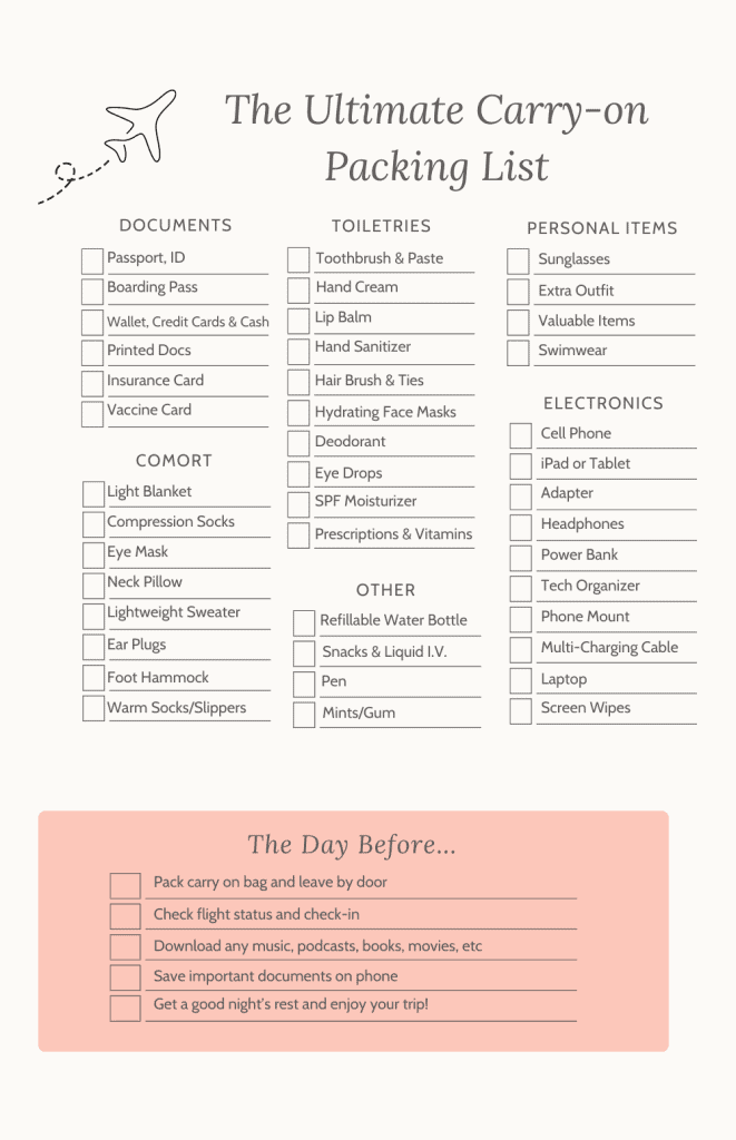 Carry On Essentials- 25 Must Have Items (By A Pro!)