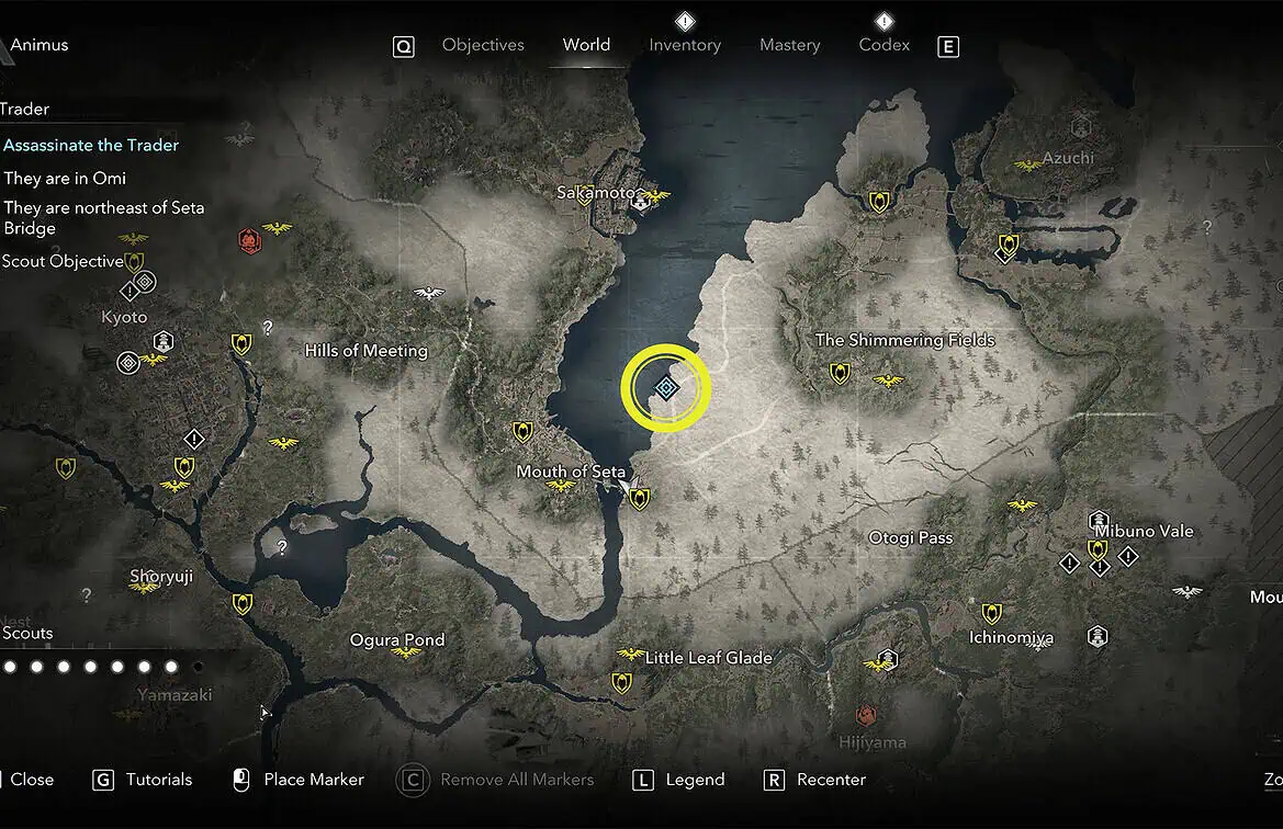 All locations Seta River Killers – AC Shadows - InGameTor