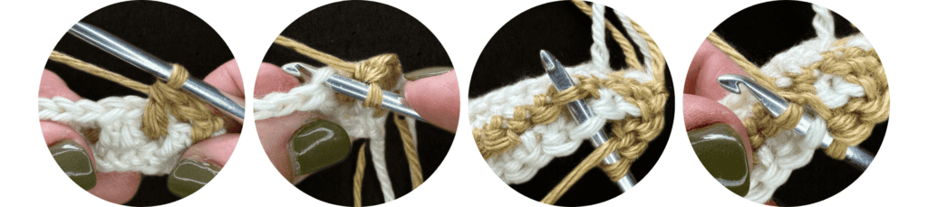 Reversible Mosaic Crochet using the Negative Stitch