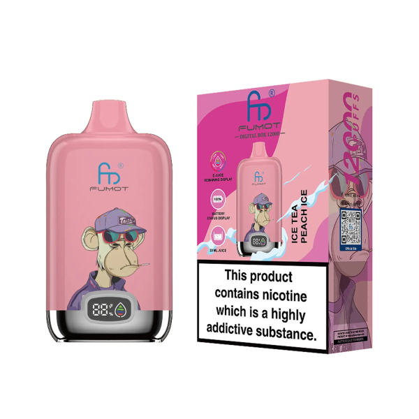 RandM Digital Box 12000 Ice Tea Peach Ice - Juvape