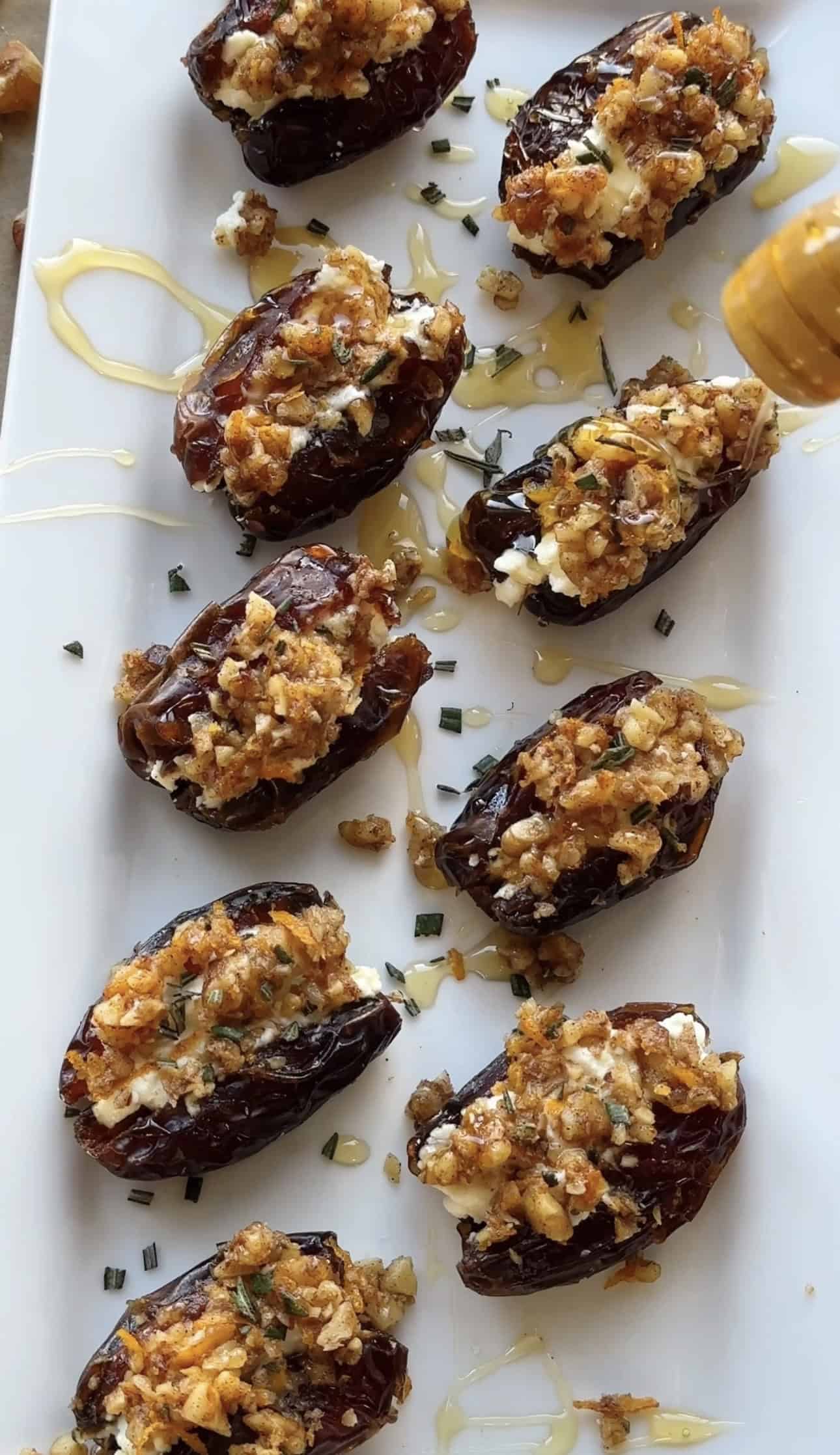 Goat Cheese Stuffed Dates- Elegant Appetizer Recipe - Kelsey's Food Reviews