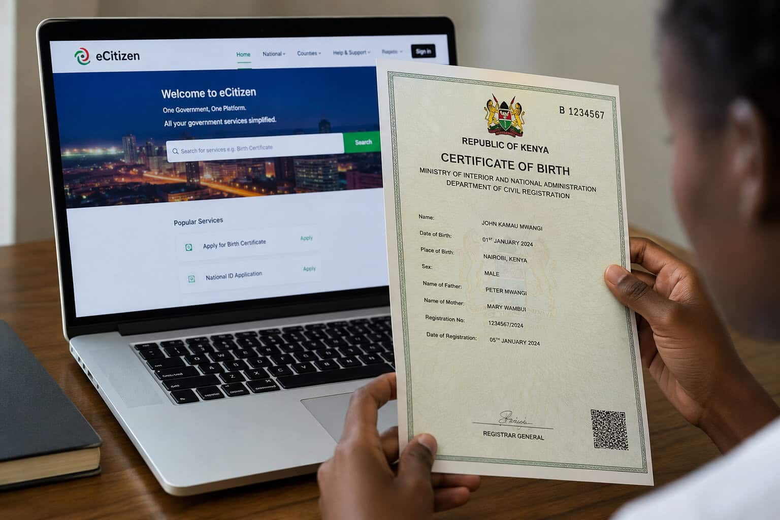 Kenyans Can Now Print Birth Certificates - KWETU NEWS