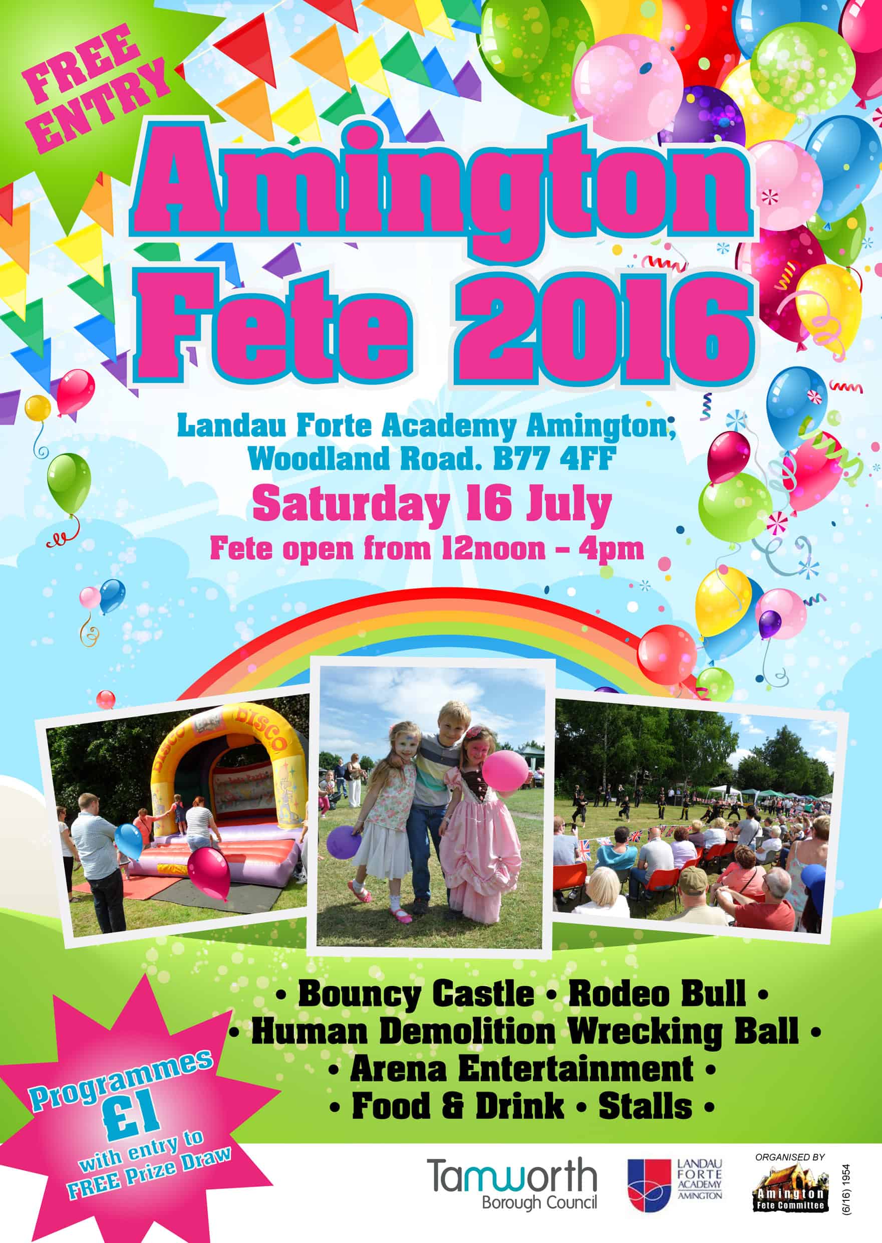 Amington Fete 2016 takes place this Saturday, 16 July from midday