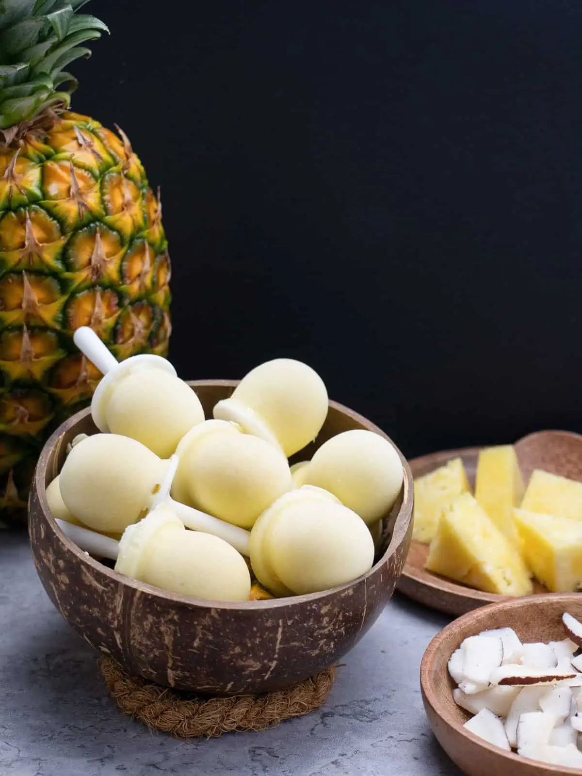 fruit coconut popsicles