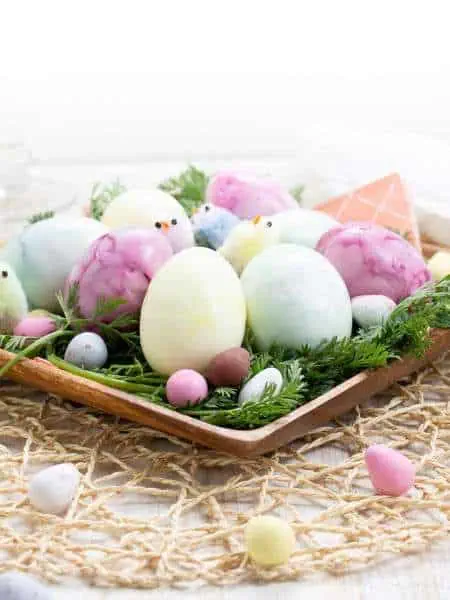 colourful easter egg decorations