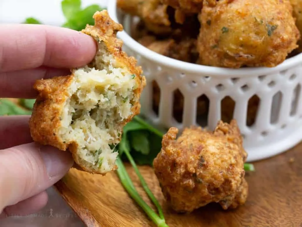 Accras de Morue (Cod Fritters) - Deep and Air-Fried - Little Nomads Recipes
