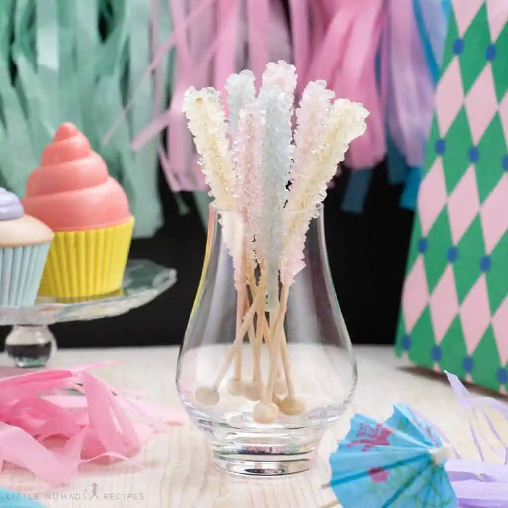 How to Make Homemade Rock Candy Sticks - Little Nomads Recipes