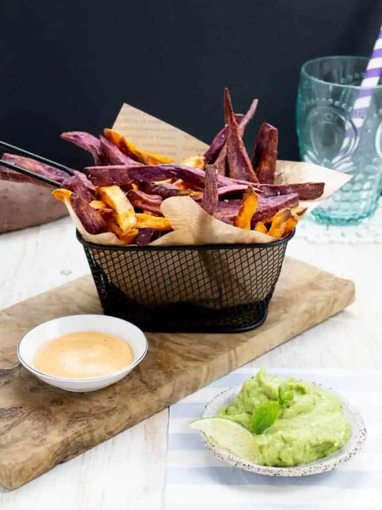 purple sweet potato fries