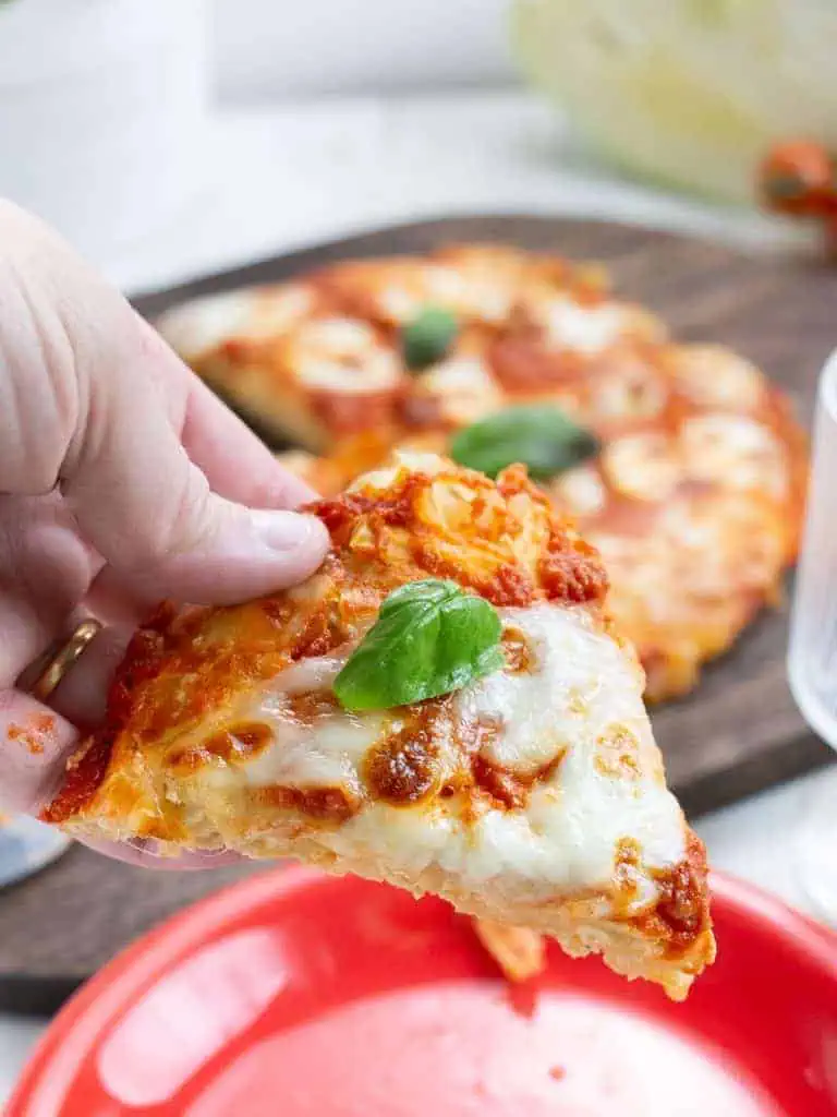 Cabbage Pizza Margarita (low-carb and Keto) - Little Nomads Recipes