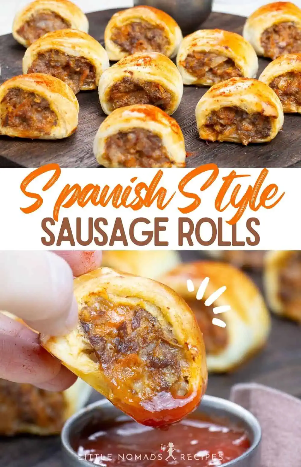 Easy Spanish Sausage Rolls - Little Nomads Recipes