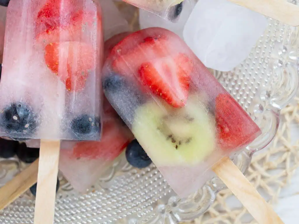 Fruity Coconut Water Popsicles (No Added Sugar!) - Little Nomads Recipes
