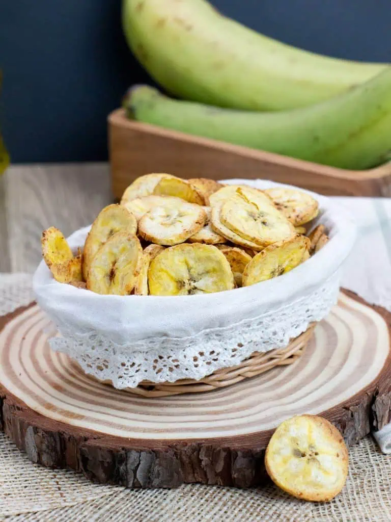 Air Fryer Plantain Chips - Little Nomads Recipes