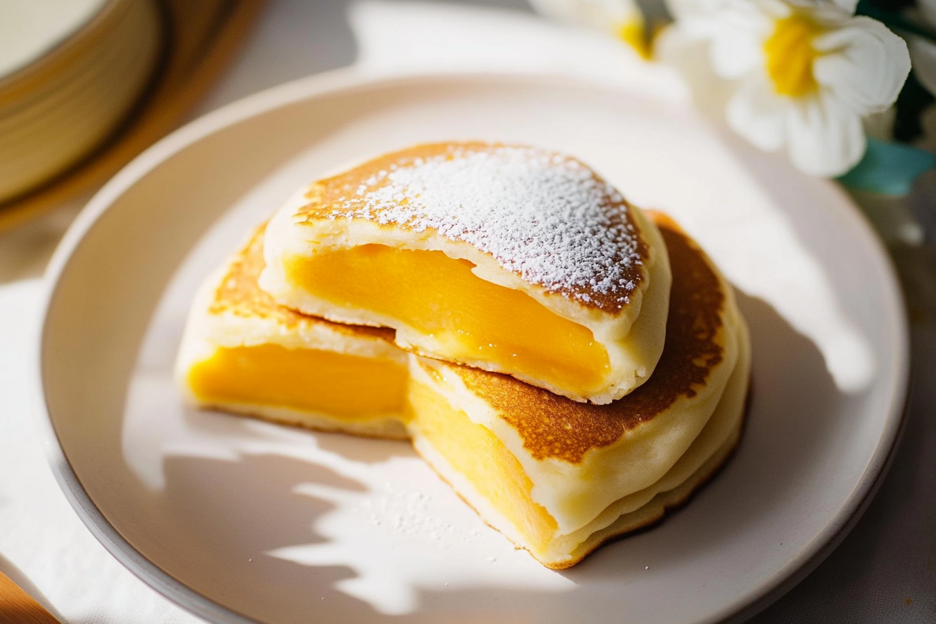 Hong Kong Style Mango Pancakes