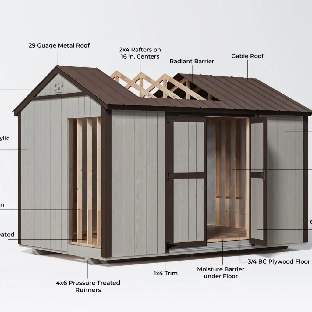 Painted Wood Sheds in Dallas-Fort Worth | Playoutdoors Texas