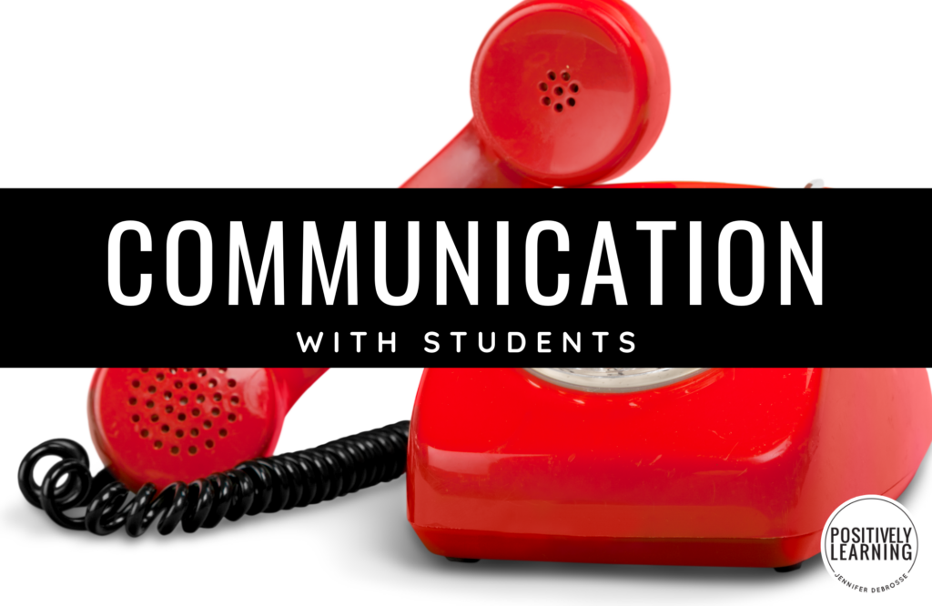 Communication with Students - Positively Learning