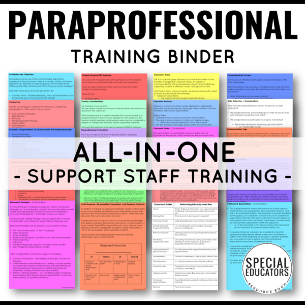 Paraprofessional Training Manual - Positively Learning