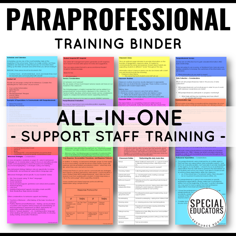 Paraprofessional Training Manual - Positively Learning