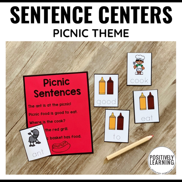 Picnic Writing Centers - Positively Learning