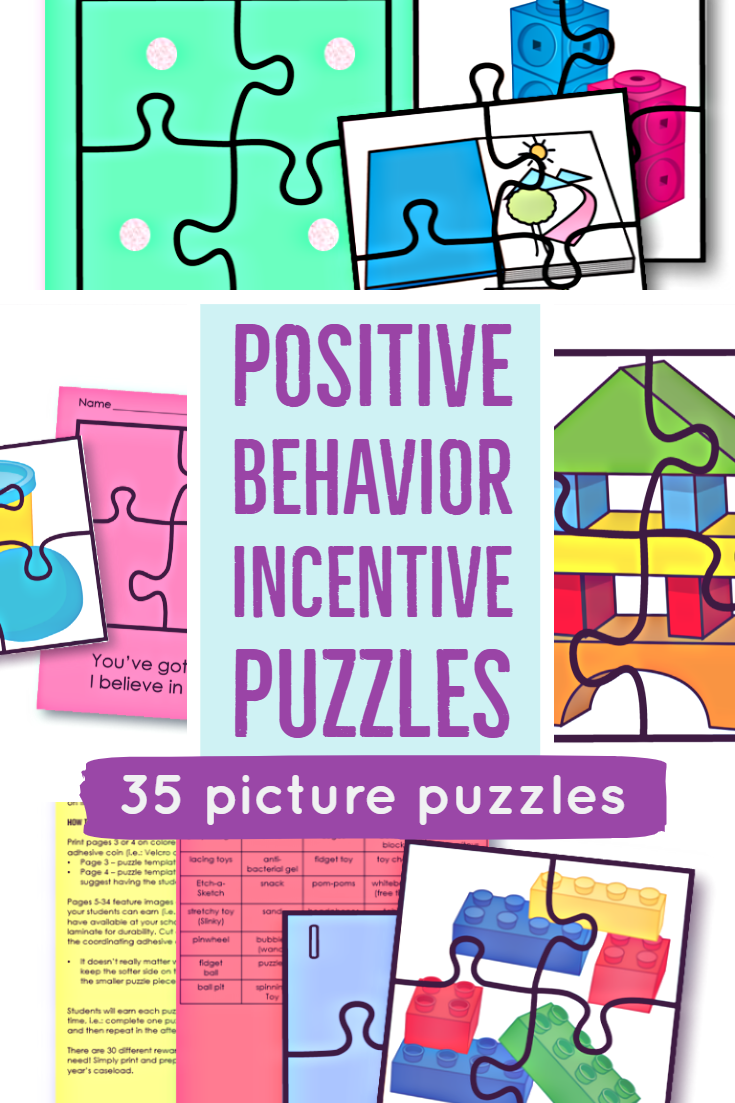 Positive Behavior Puzzle Charts - Positively Learning