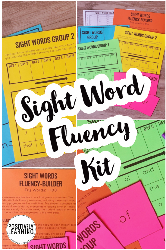 Sight Word Fluency - Positively Learning