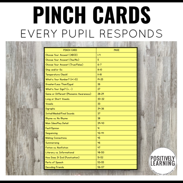 Student Response Cards - Positively Learning