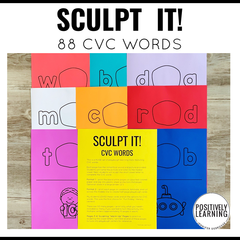 Playdough Word Work - Positively Learning