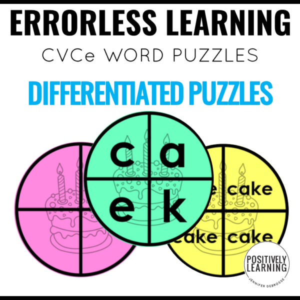 Silent E Puzzles - Positively Learning