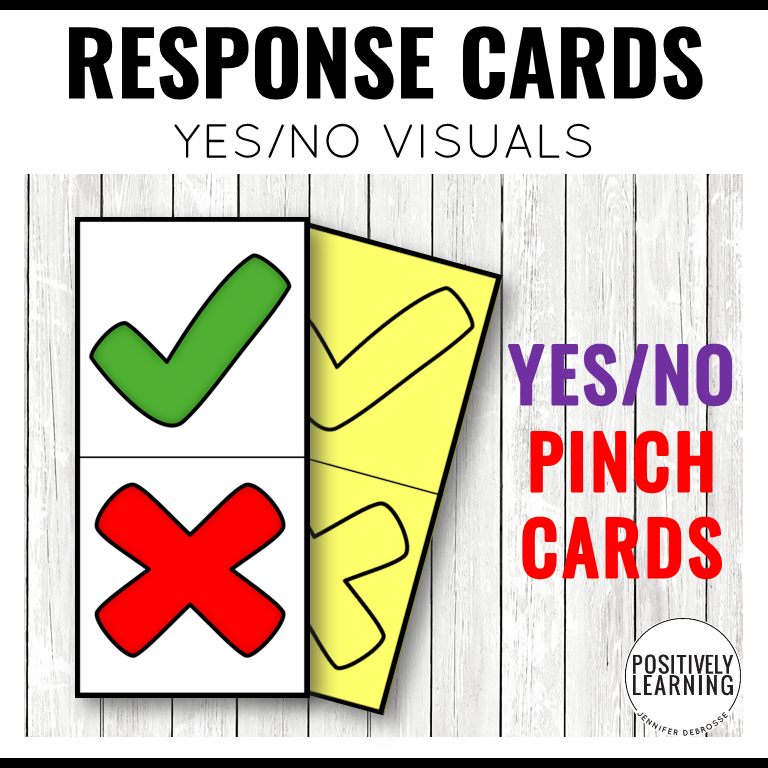 Classroom Visuals for Yes and No - Positively Learning