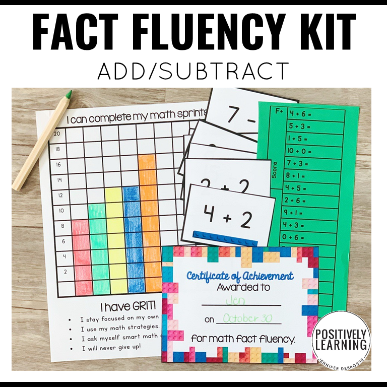 Fact Fluency Add and Subtract - Positively Learning