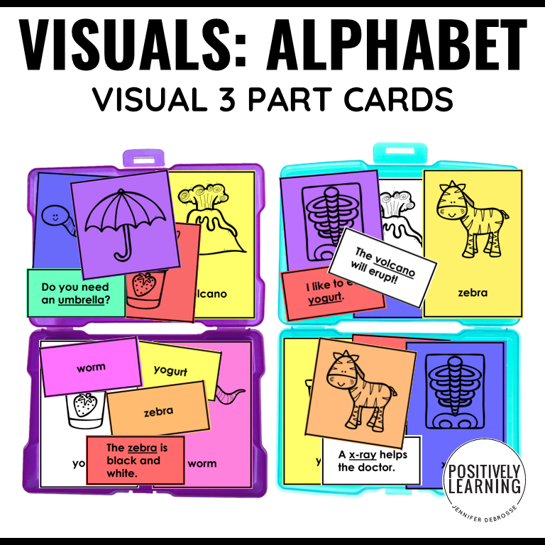Alphabet Visual Vocabulary Cards - Positively Learning