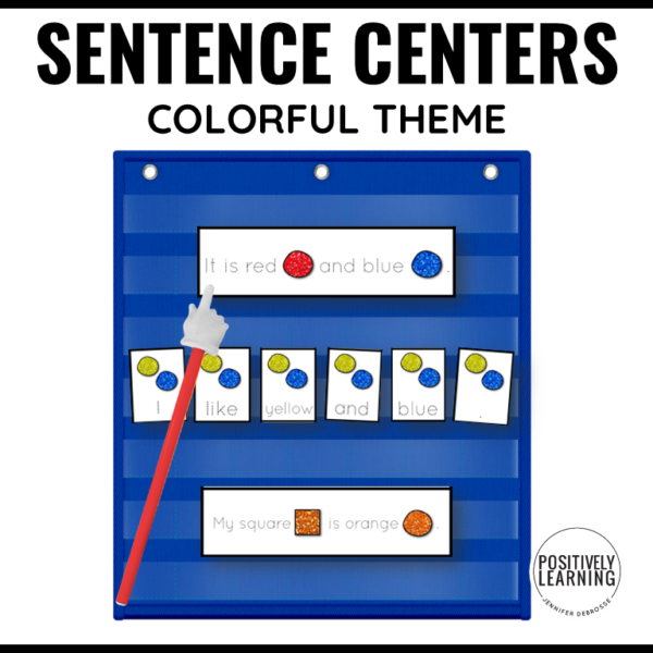 Color Words Sentence Writing - Positively Learning