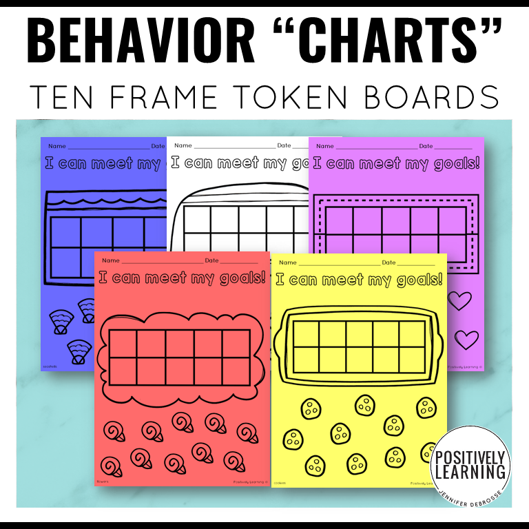 Behavior Charts Ten Frames - Positively Learning