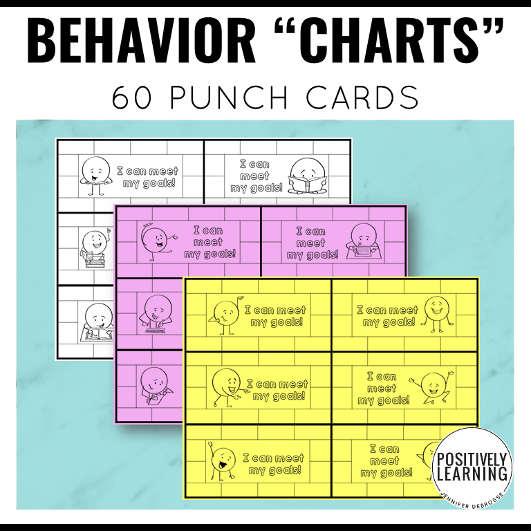 Behavior Punch Cards - Positively Learning